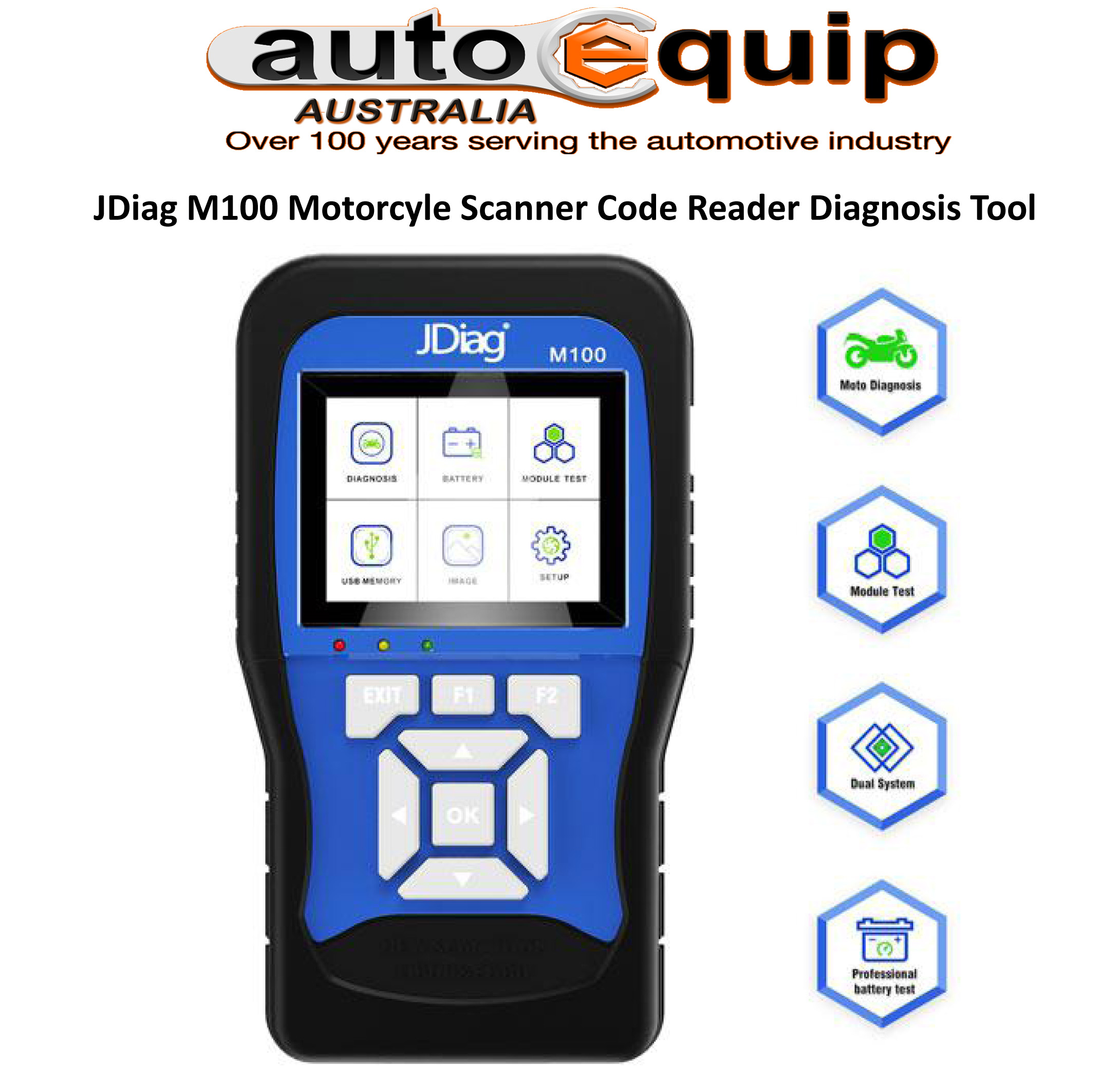 Diagnostic Tools :: MOTORCYCLE SCANNER DTC AND CLEAR AND BATTERY TESTER ...